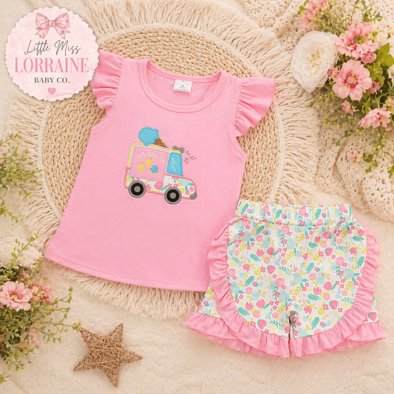 Ice Cream Dream Ruffle Set – Little Miss Lorraine Baby Co.